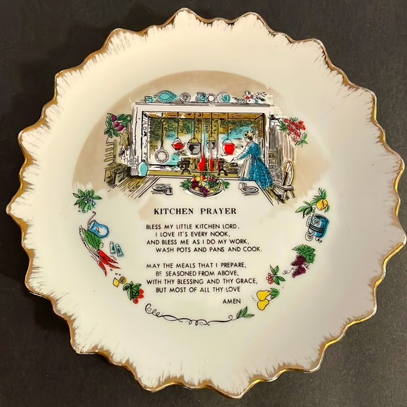 Accents | Vintage Kitchen Prayer Wall Plate | Poshmark